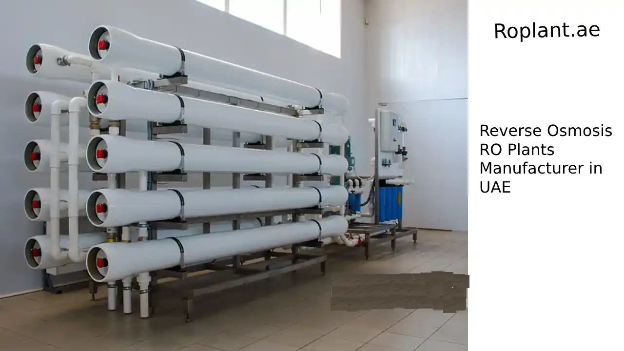 Reverse Osmosis Plants Manufacturer in UAE - ROPLANT